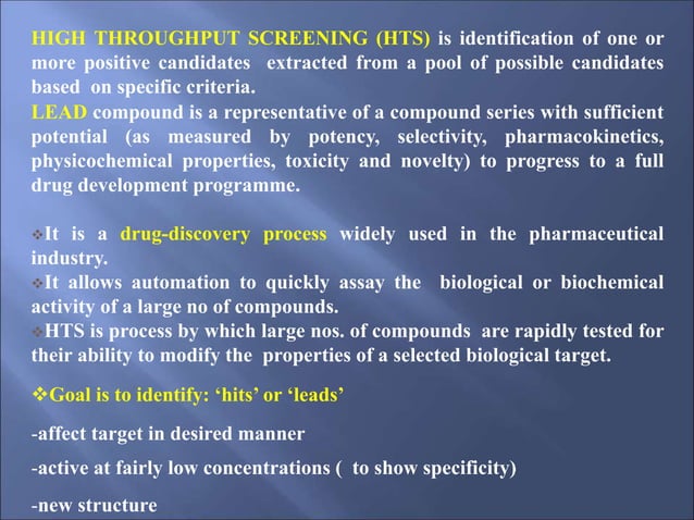 High Throughput Screening | PPT