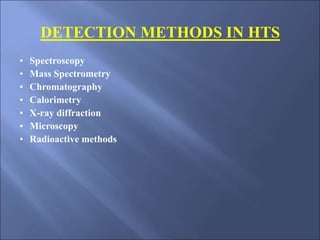 High Throughput Screening | PPT