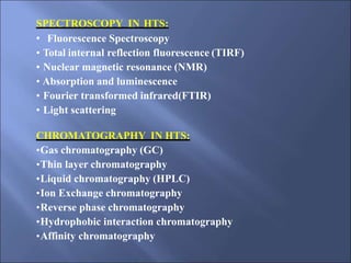 High Throughput Screening | PPT