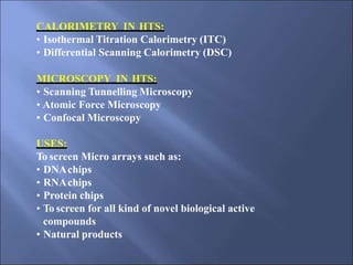 High Throughput Screening | PPT