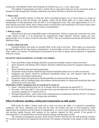 HANDLING, TRANSPORTATION AND STORAGE OF FOODS | DOC