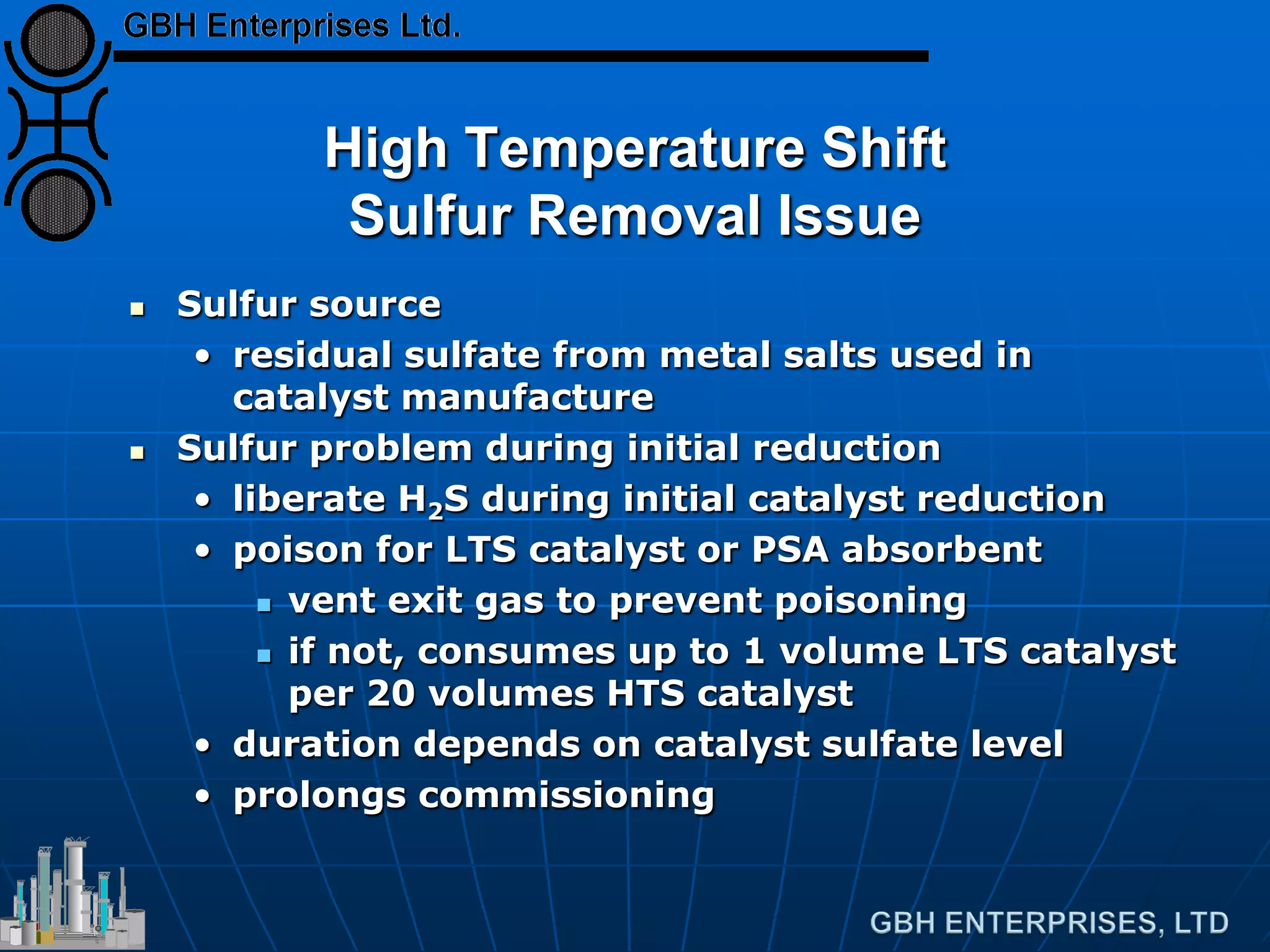(HTS) High Temperature Shift Catalyst (VSG-F101) - Comprehensiev Overview | PDF
