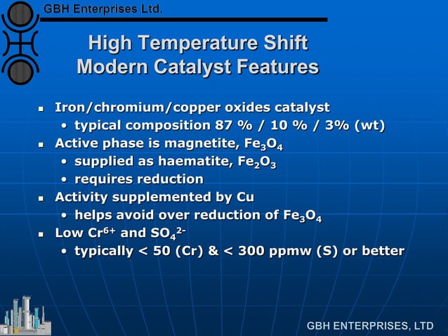 (HTS) High Temperature Shift Catalyst (VSG-F101) - Comprehensiev ...