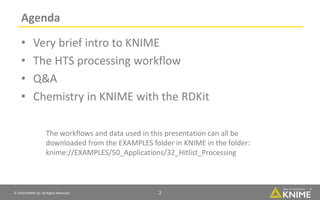 Processing malaria HTS results using KNIME: a tutorial | PPT
