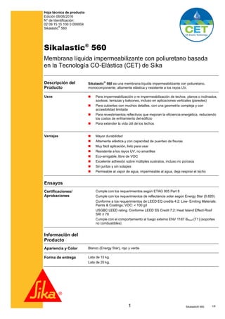 Ht sikalastic 560 pdf | PDF