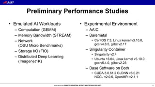 Building Software Ecosystems for AI Cloud using Singularity HPC Container | PDF
