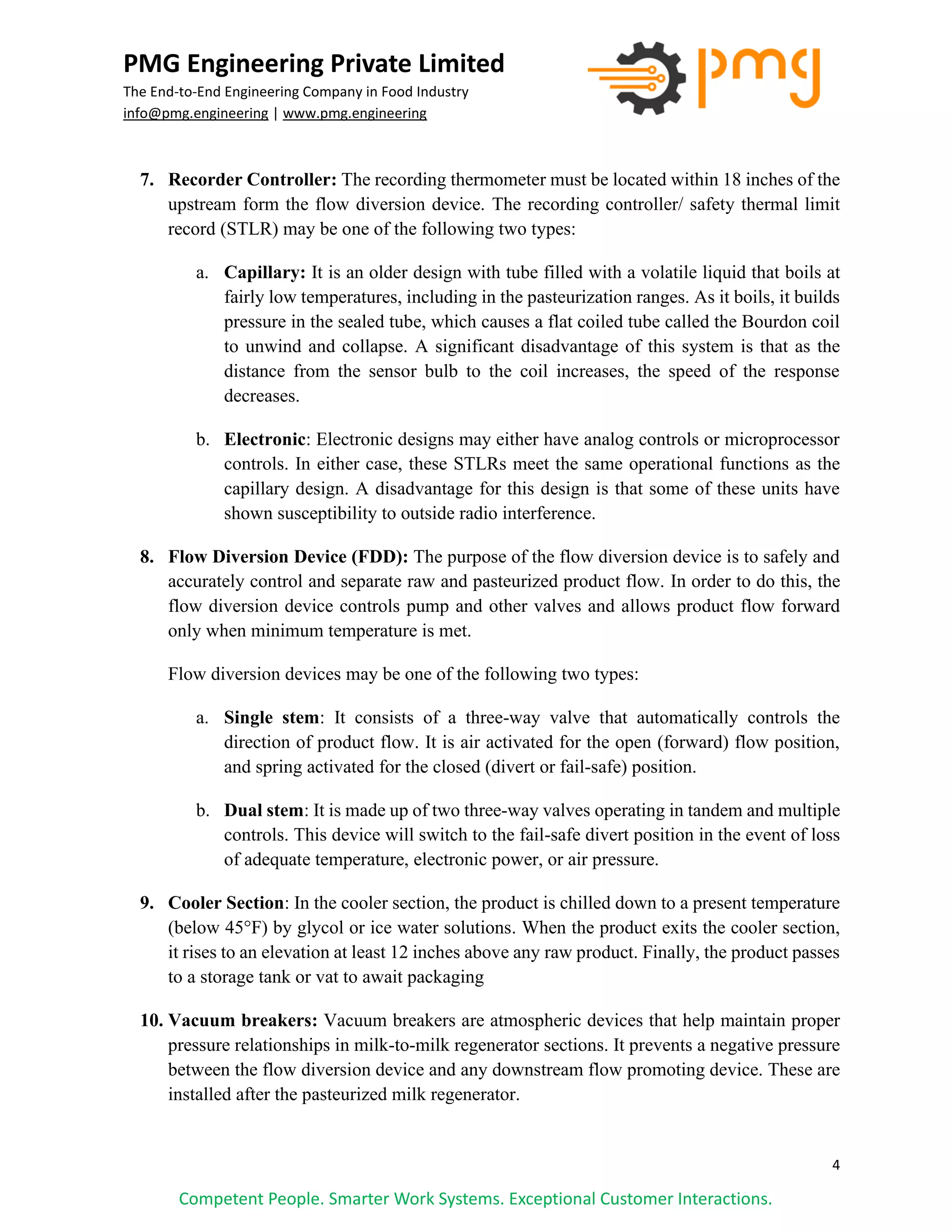 Htst Pasteurization Introduction Working Components Pdf