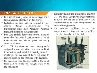 Hts transformer | PPTX | Physics | Science