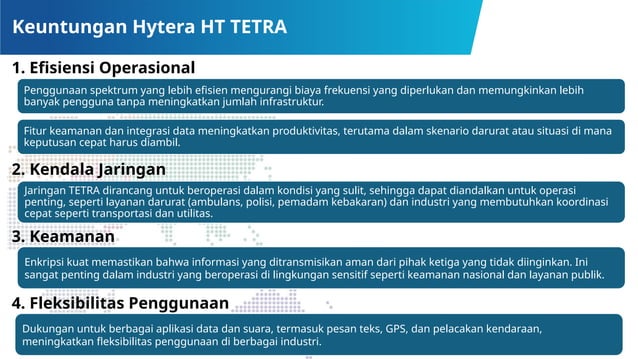 Bisnis Proses Hytera untuk komunikasi digital yang lebih efektif | PPT