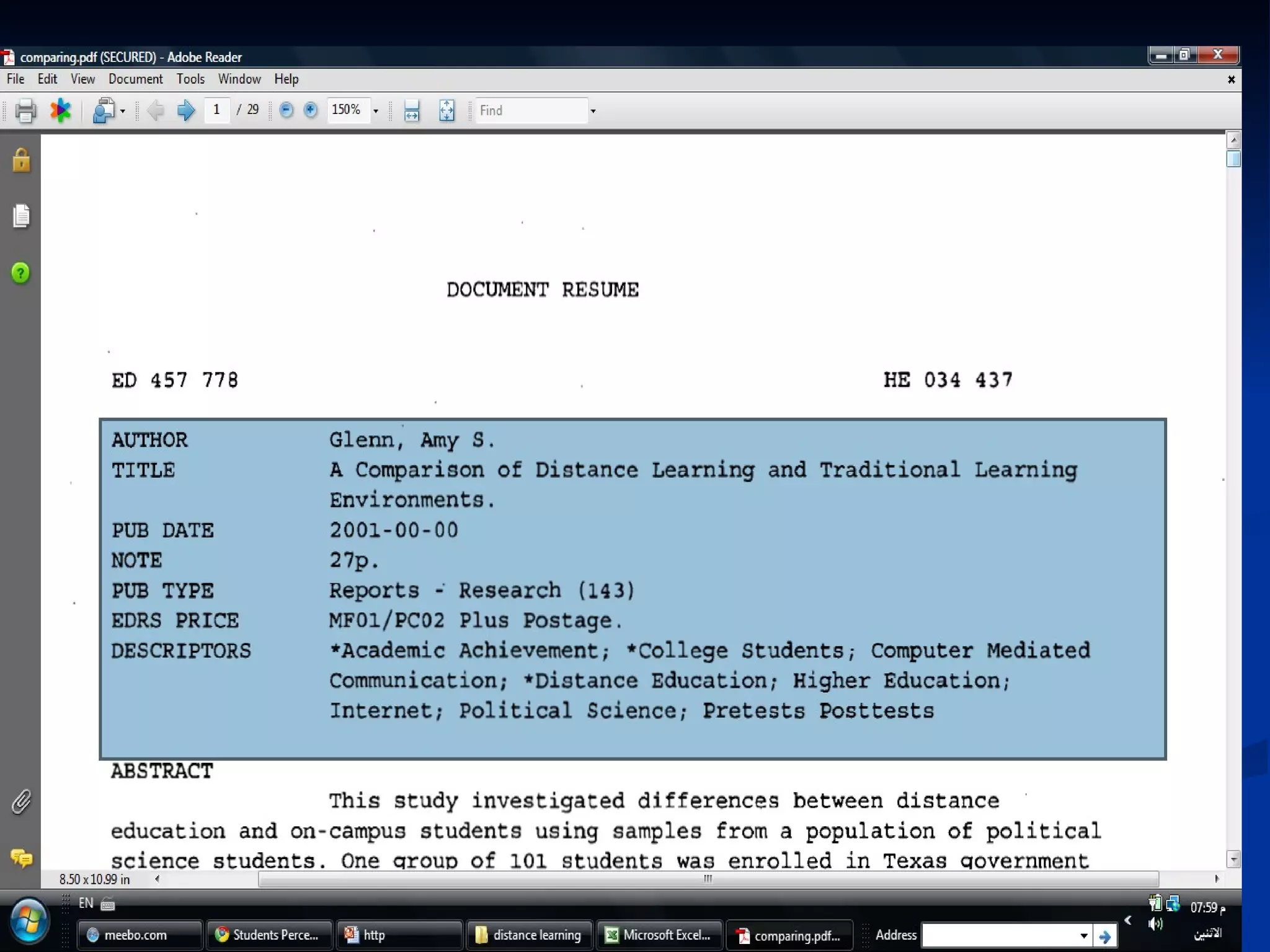 NO SIGNIFICANT DIFFERENCES | PPT