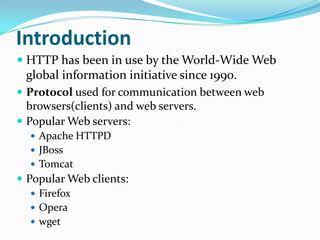 Hypertext Transfer Protocol | PPTX