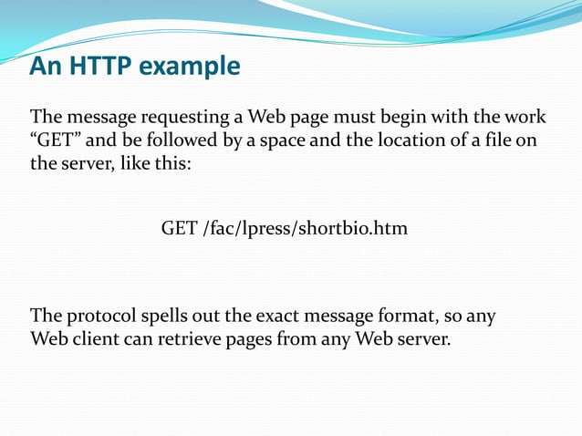 Hypertext Transfer Protocol | PPTX