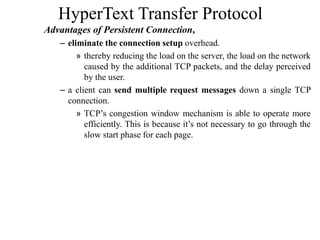 Hypertext Transfer Protocol | PPSX | Computer Networking | Computing
