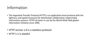 HTTP Protocol define the HTTPProtocol.ppt