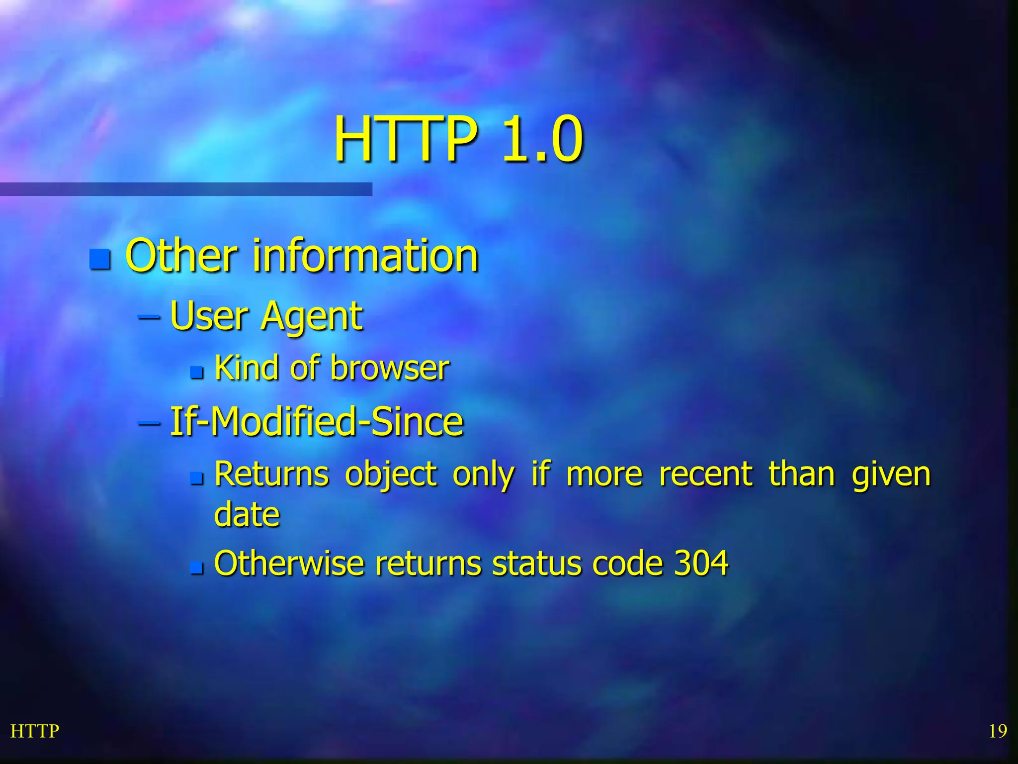 Hypertext Transfer Protocol Hypertext Transfer Protocol Ppt