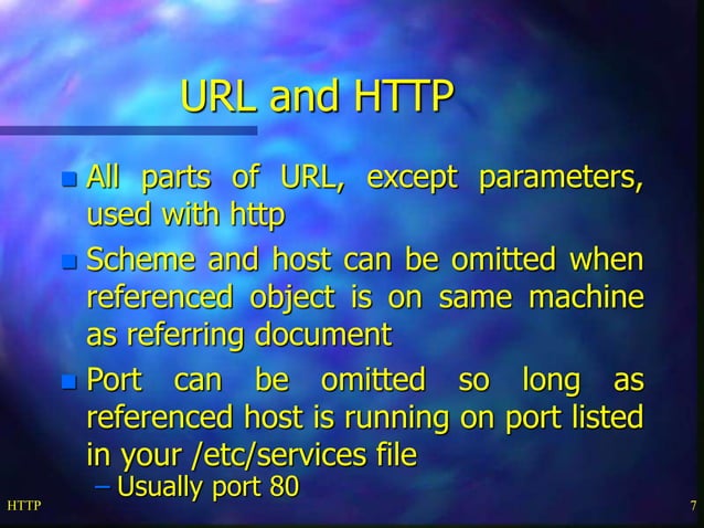 Hypertext Transfer Protocol Hypertext Transfer Protocol | PPT