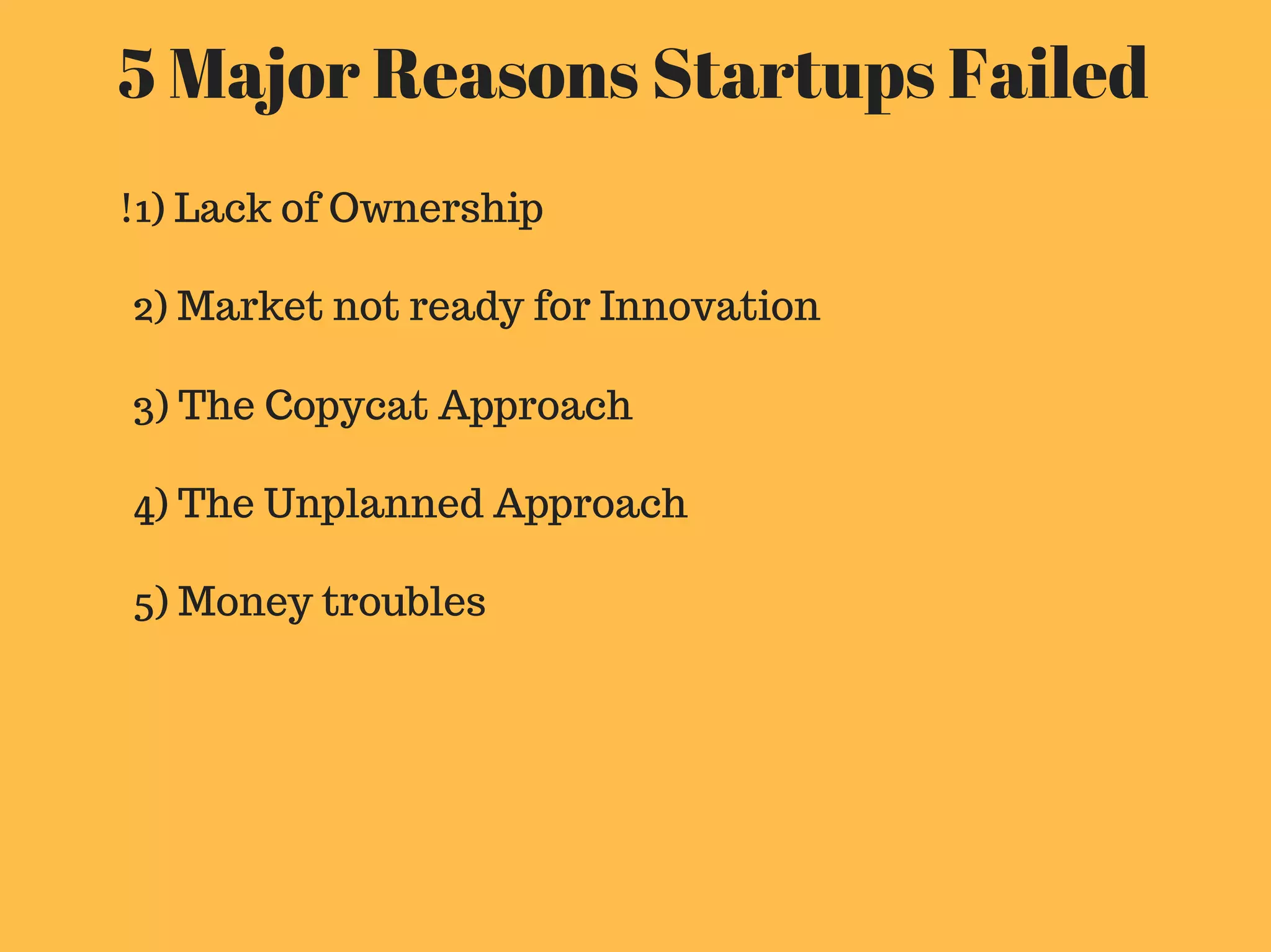 Why Startups Fail? | PDF