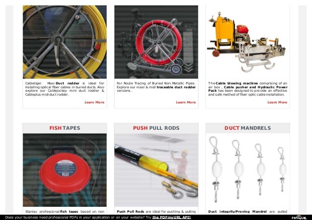 fiber optic cable pulling equipment
