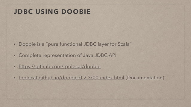 Http4s, Doobie and Circe: The Functional Web Stack | PPT