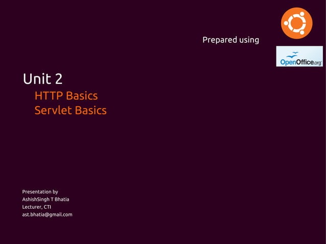 Http and Servlet basics | PPT