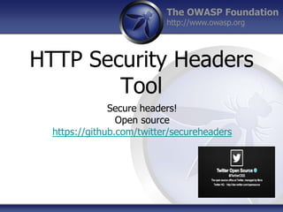 HTTP basics in relation to Applicaiton Security - OWASP | PPTX