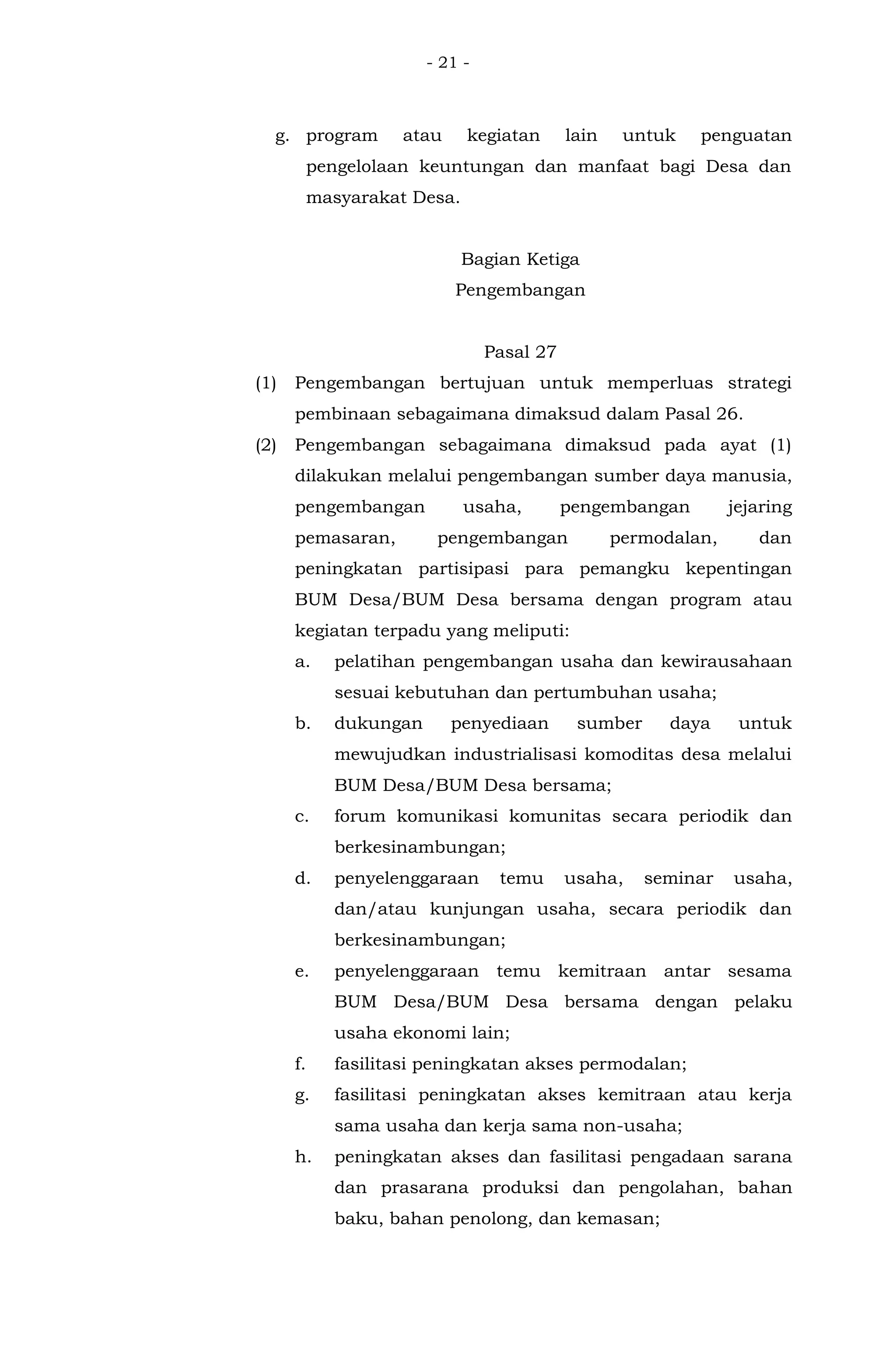 Permendesa Nomor 3 tahun 2021 Tentang Pendaftaran, Pendataan Dan Pemeringkatan, Pembinaan Dan ...