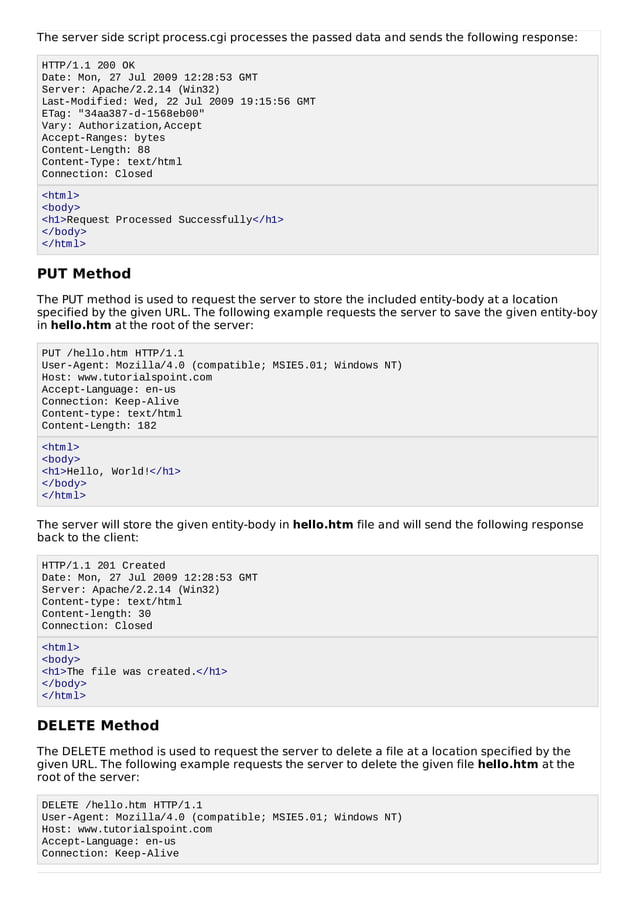 Http methods | PDF
