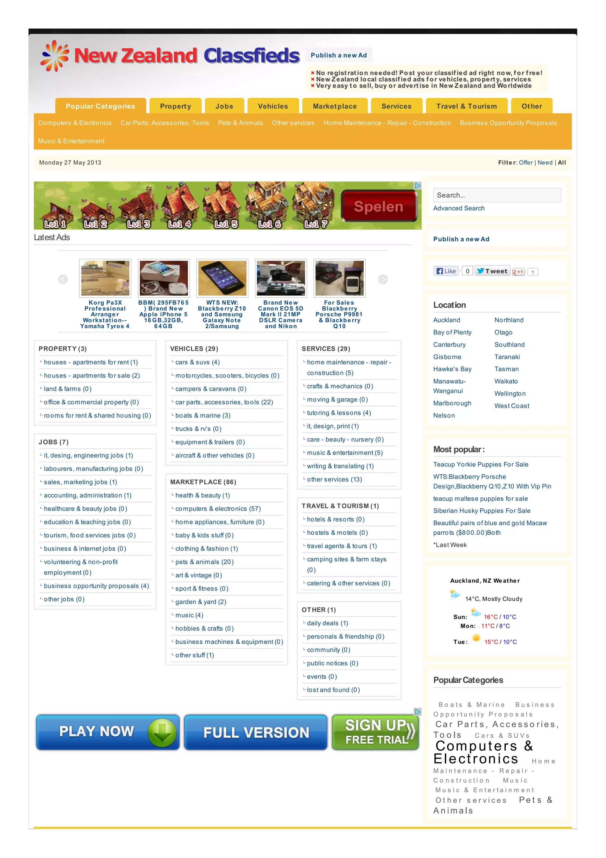 New Zealand Classified Ads | PDF