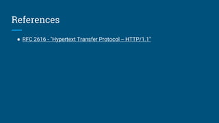 HTTP request and response | PPTX