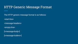 HTTP request and response | PPTX | Browsers | Computer Software and Applications