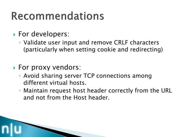 Http response splitting | PPT