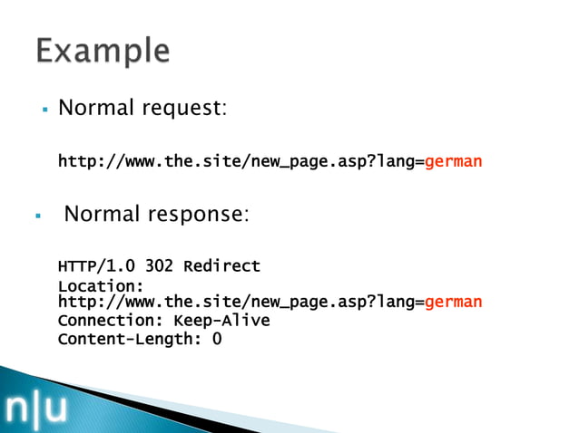 Http response splitting | PPT