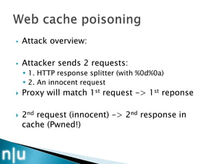 Http response splitting | PPT