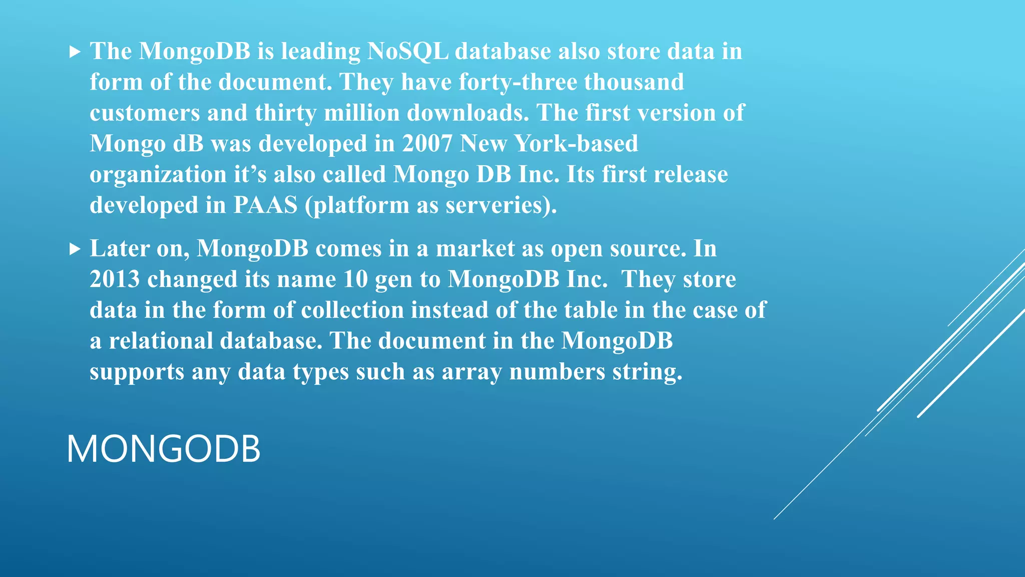 Mongodb And Hadoop Handling For Big Data Pptx Databases Computer