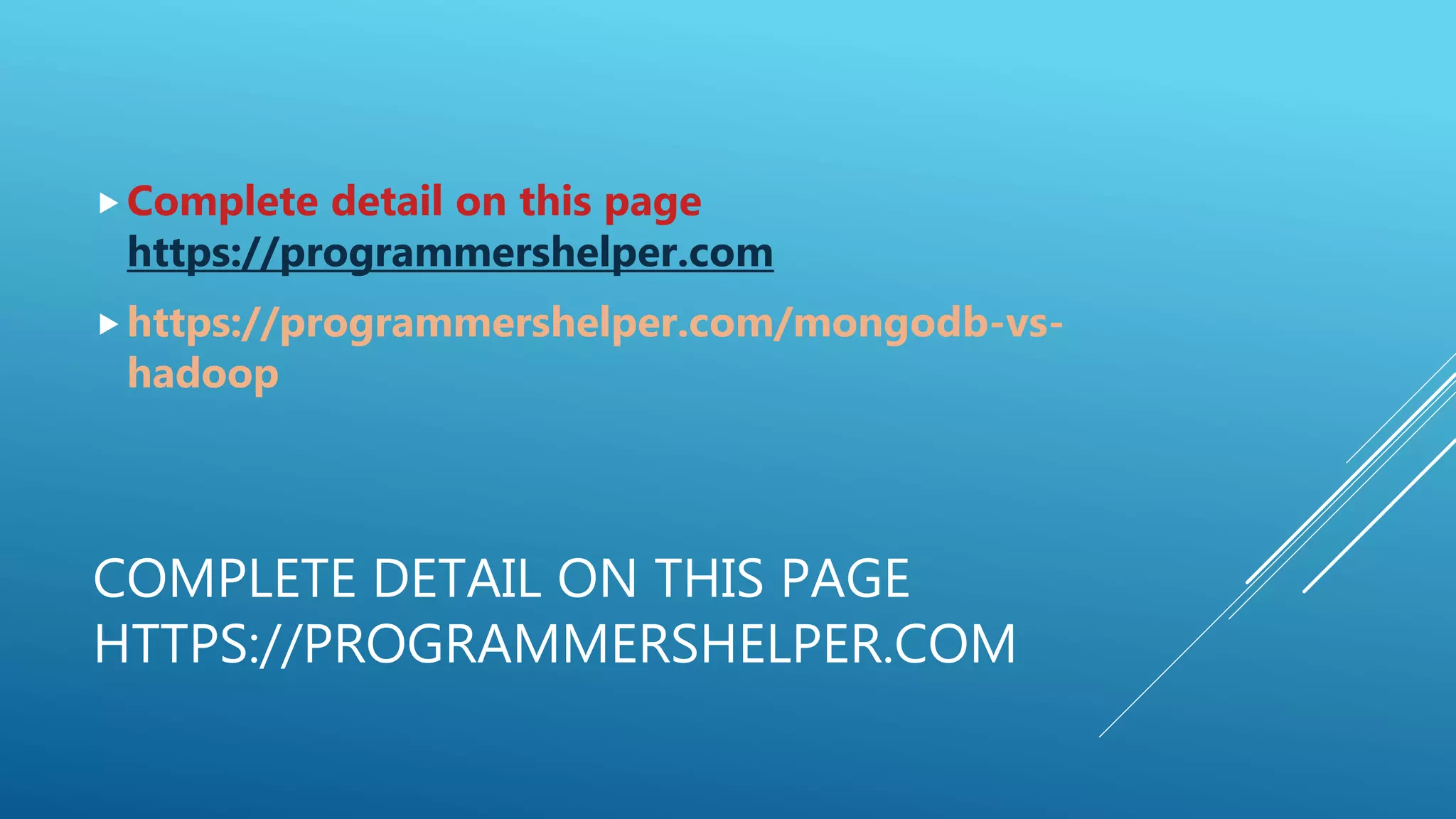 Mongodb And Hadoop Handling For Big Data Ppt