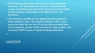 MongoDB and Hadoop Handling for Big Data | PPTX | Databases | Computer ...