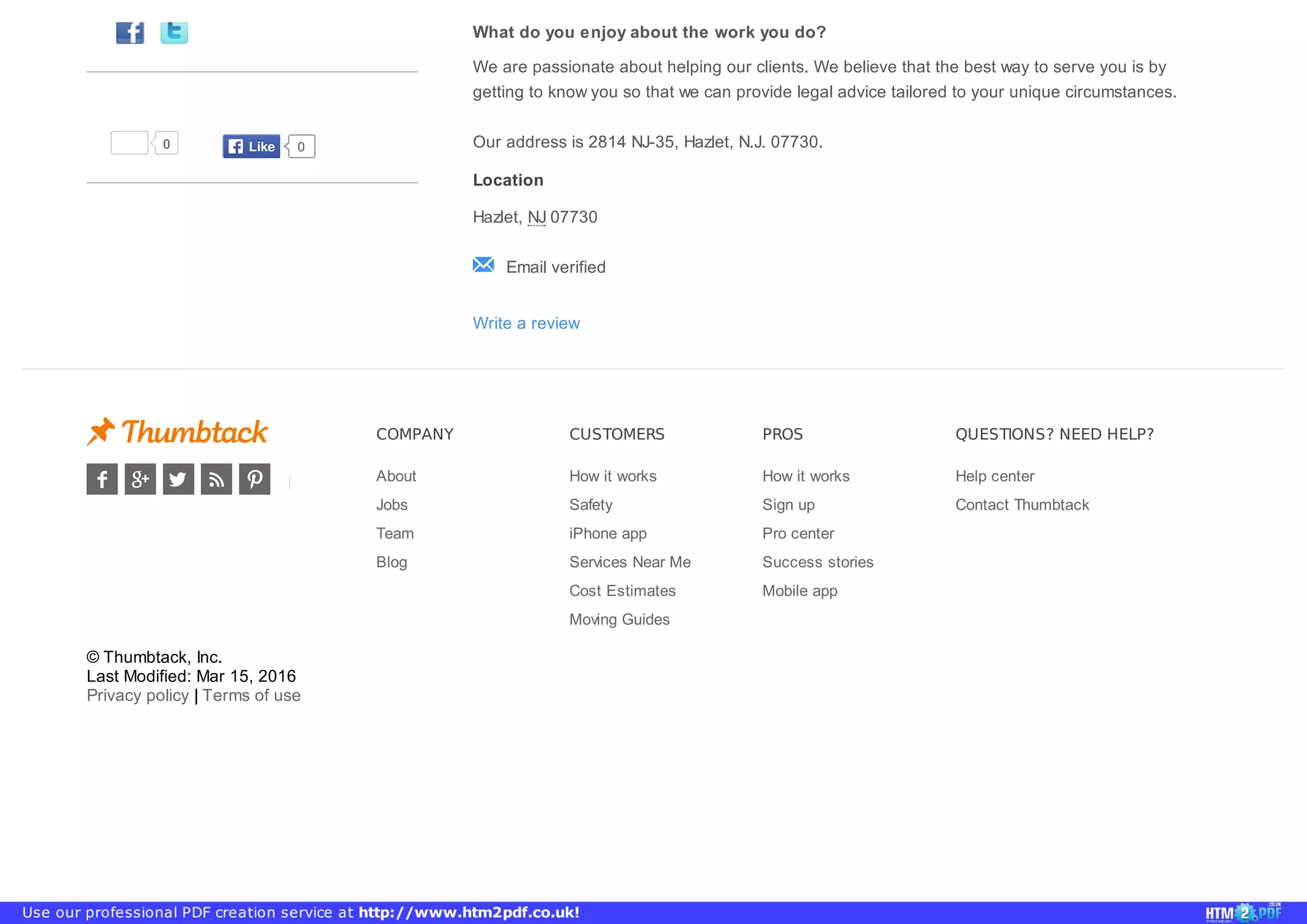 Thumbtack-com-profile-services | PDF | Legal Services Industry | Industries