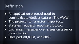 HTTP Definition and Basics. | PDF | Internet | Computing