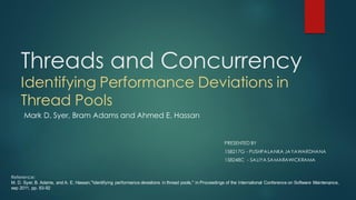 Threads and Concurrency Identifying Performance Deviations in Thread Pools | PDF | Computing ...