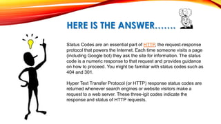 Http Status Code Errors in SEO | PPTX
