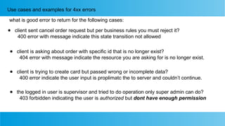 HTTP Status Codes you should know and use while building APIs | PPTX