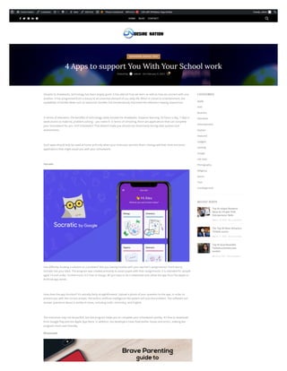 4 Apps to support You With Your School work | Desire Nation | PDF