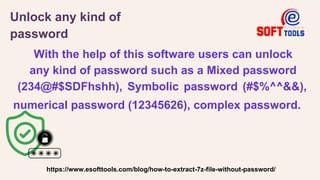 How to extract a 7z file without a password? | DOC