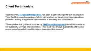 Navigating Success with DevOps Consulting and Efficient Server Management | PPT
