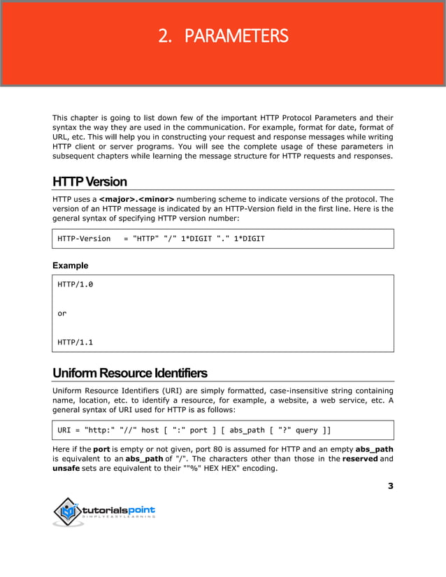 Http tutorial | PDF