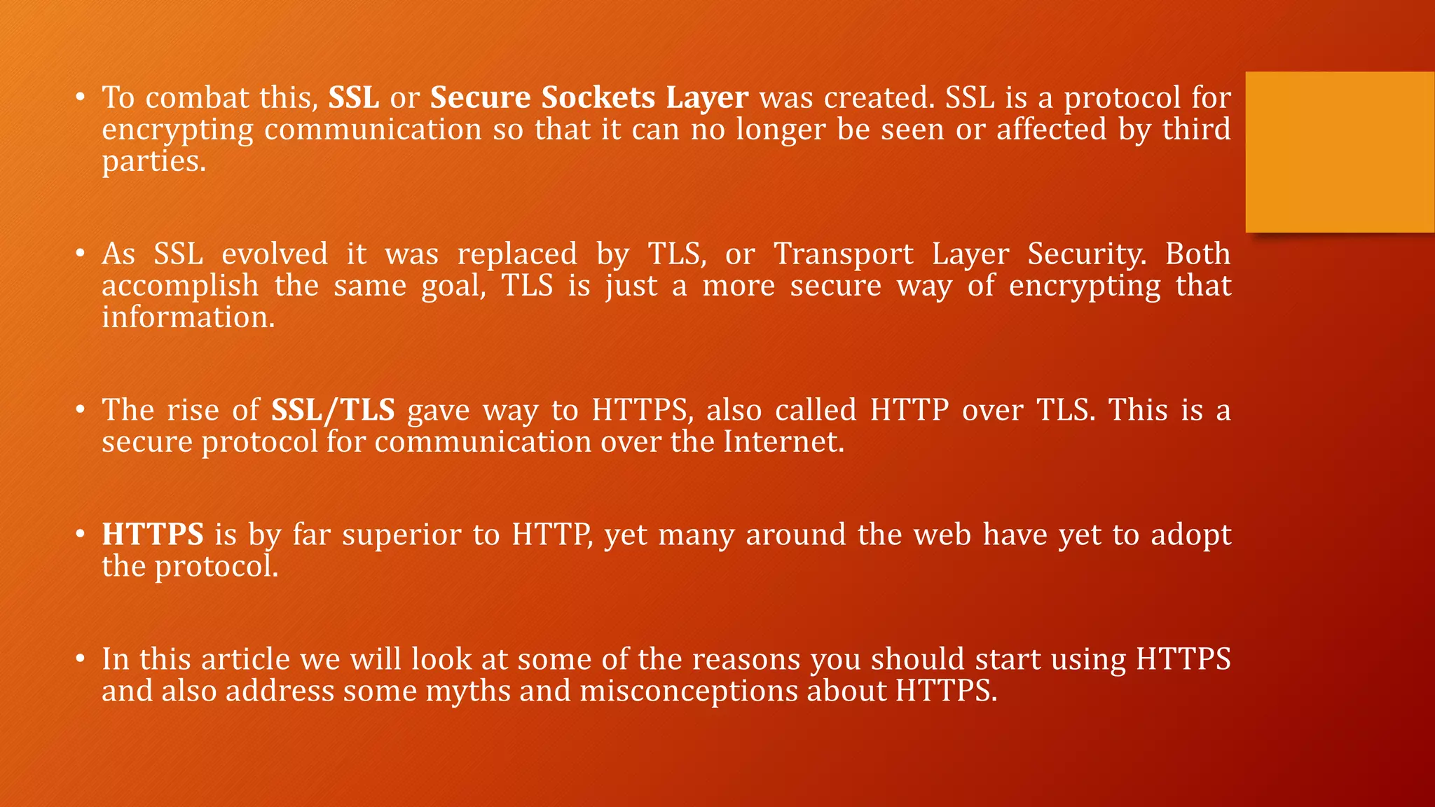 HTTP vs HTTPS, Do You Really Need HTTPS? | PPTX | Web Development | Internet