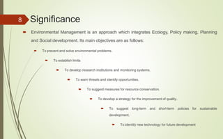 Environmental management | PPTX