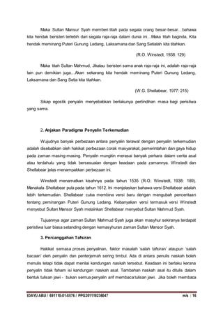 Tugasan bmm 3112 perkembangan bahasa melayu | DOCX