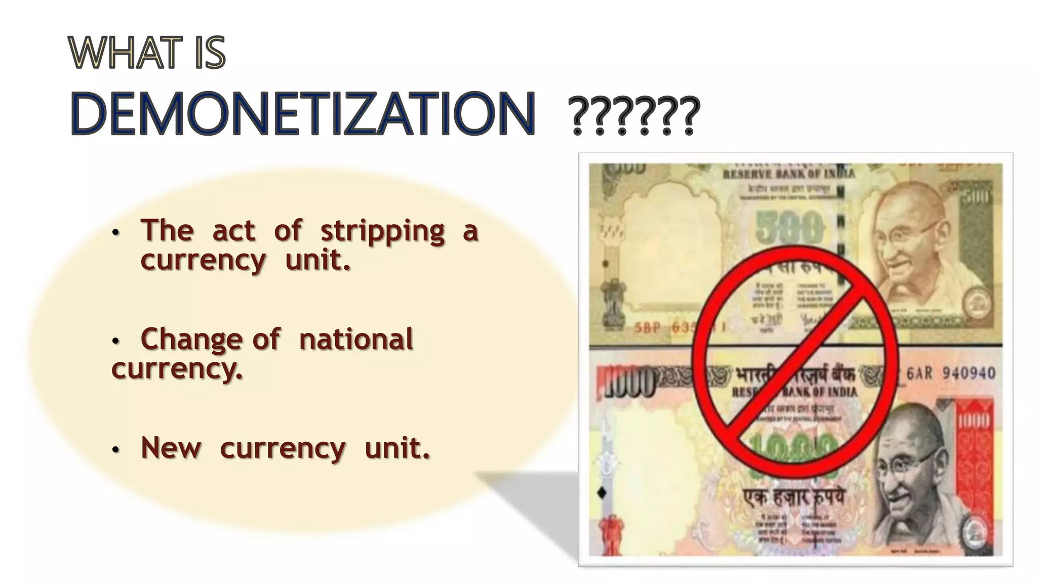 Presentation On Demonitization | PPTX