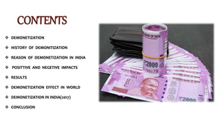 Presentation On Demonitization | PPTX